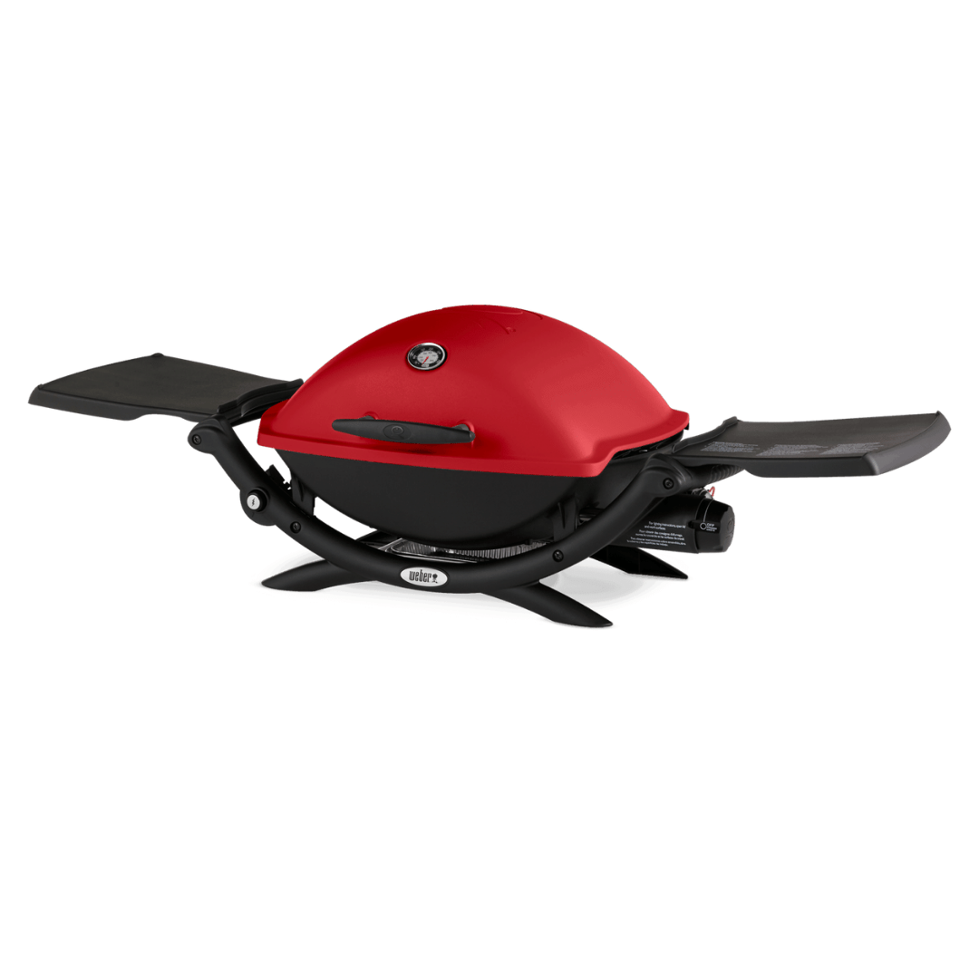 Weber Q1250 Portable Grill in Red - Compact Outdoor BBQ | MeatKing.hk
